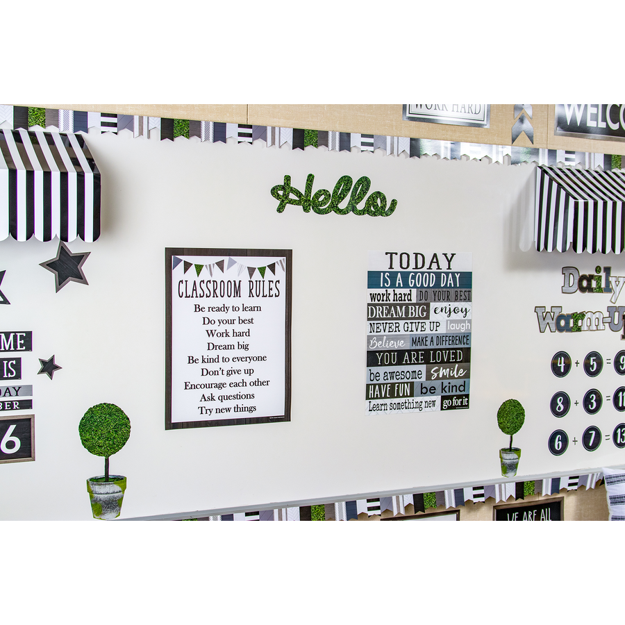 Modern Farmhouse Classroom Rules Chart - TCR7999 | Teacher Created ...