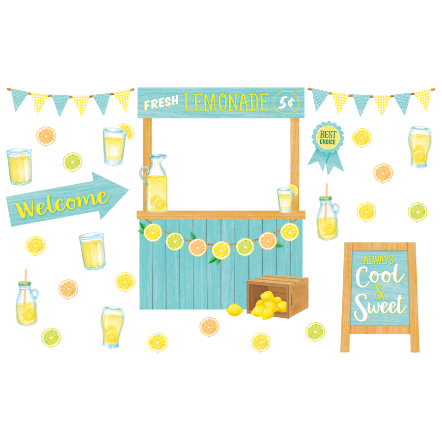 Lemon Zest Lemonade Stand Bulletin Board - TCR8491 | Teacher Created ...