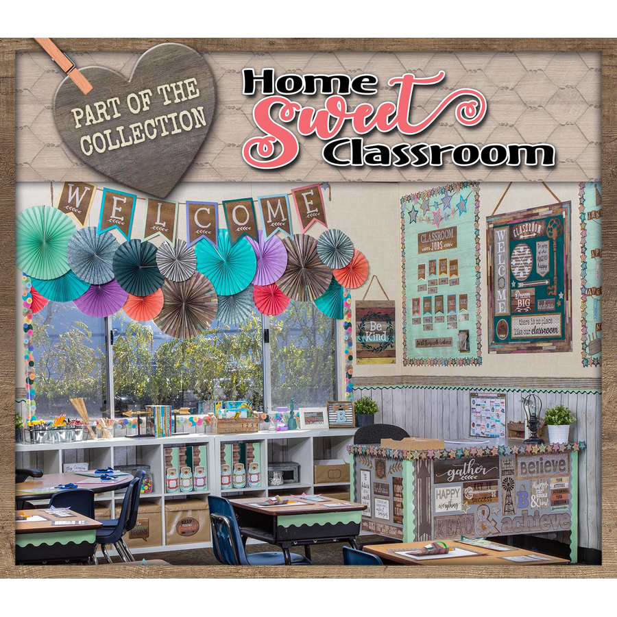 Home Sweet Classroom Traditional Printing Mini Bulletin Board - TCR8800 ...