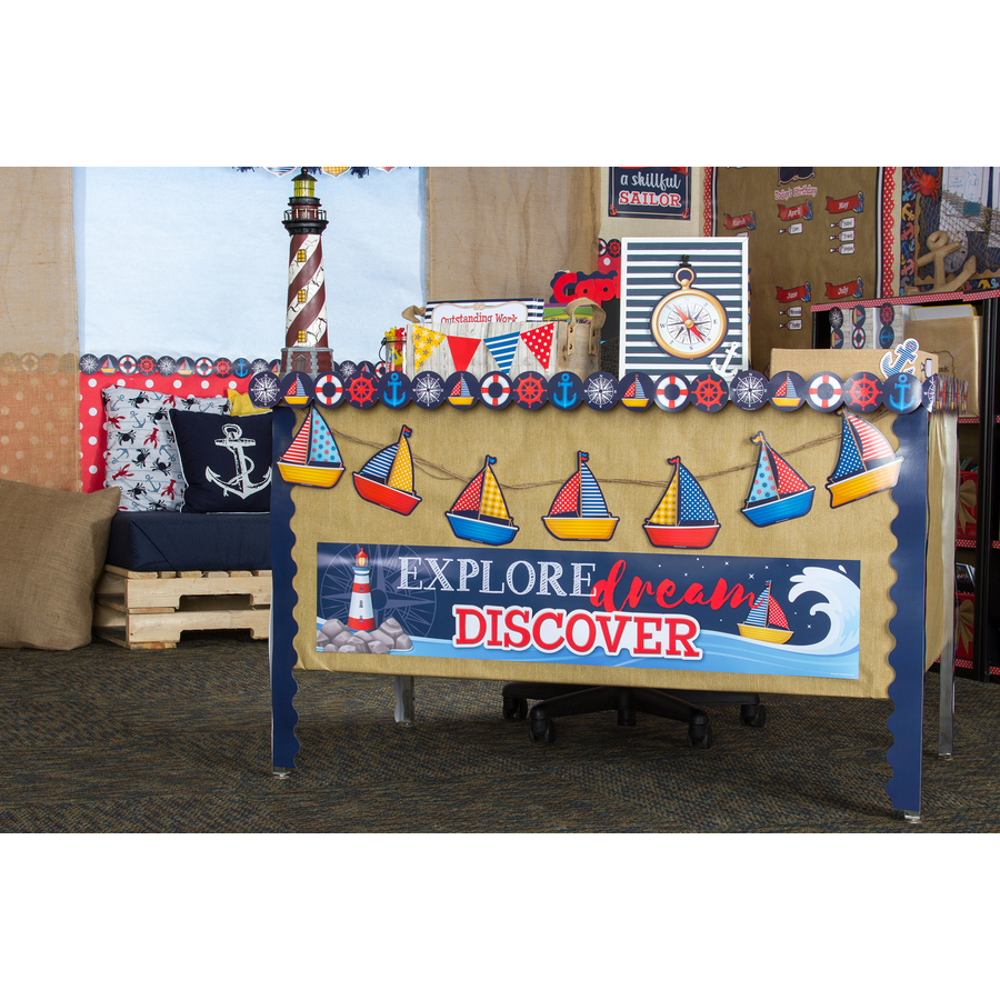 Nautical Explore, Dream, Discover Banner - TCR8886 | Teacher Created ...