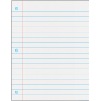 Notebook Paper Write-On/Wipe-Off Chart - TCR7114 | Teacher Created ...