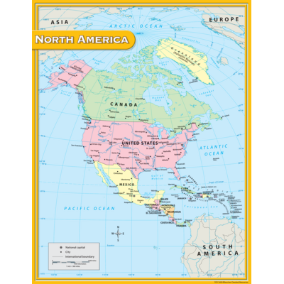 North America Map Chart - TCR7655 | Teacher Created Resources
