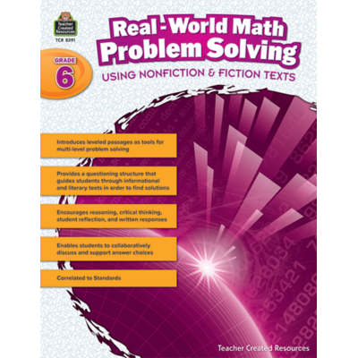 Real-World Math Problem Solving Grade 6 - TCR8391 | Teacher Created ...