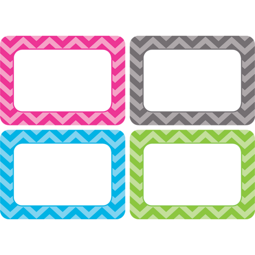 Chevron Name Tags Labels Multi Pack Tcr5526 Teacher Created Resources