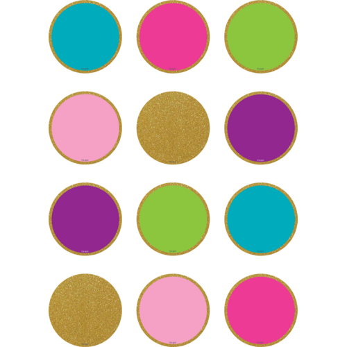 Confetti Colorful Circles Mini Accents - TCR8891 | Teacher Created ...