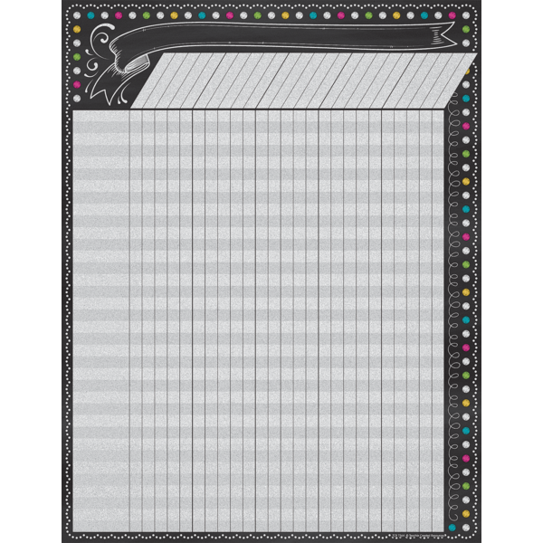 Chalkboard Brights Incentive Chart - TCR7564 | Teacher Created Resources