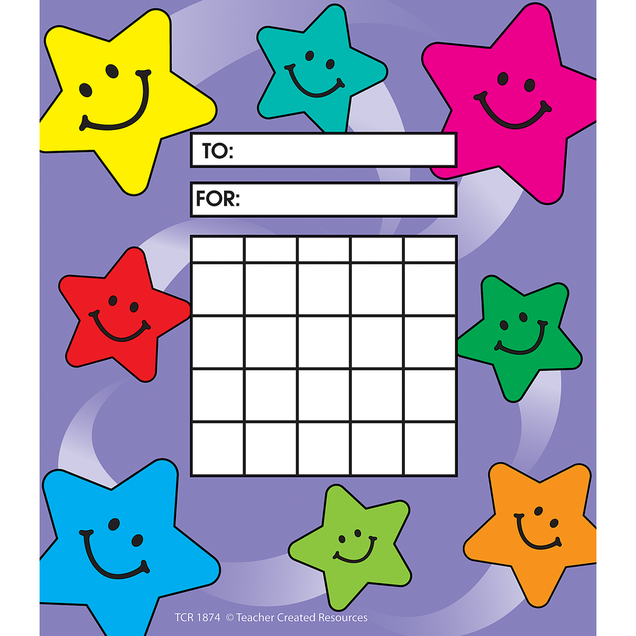 Happy Stars Incentive Charts - TCR1874 | Teacher Created Resources