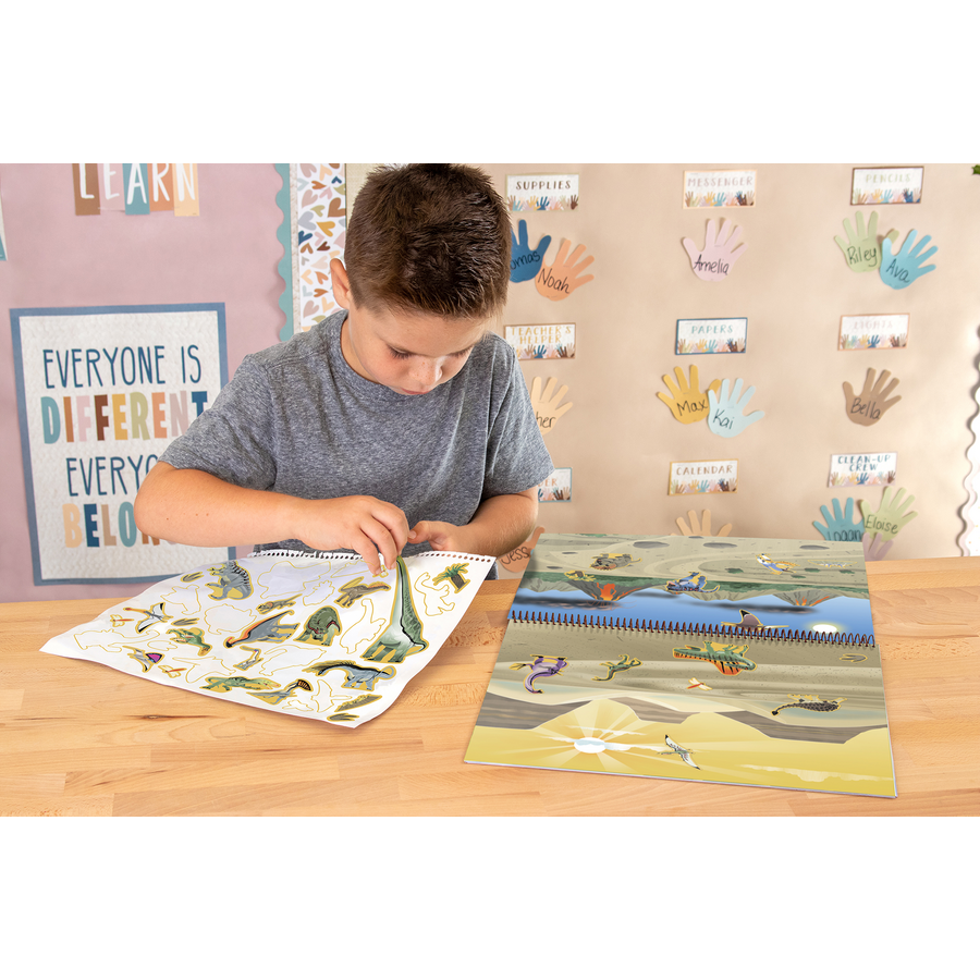 Dinosaurs and Prehistoric Animals Reusable Sticker Pad - TCR20116 ...