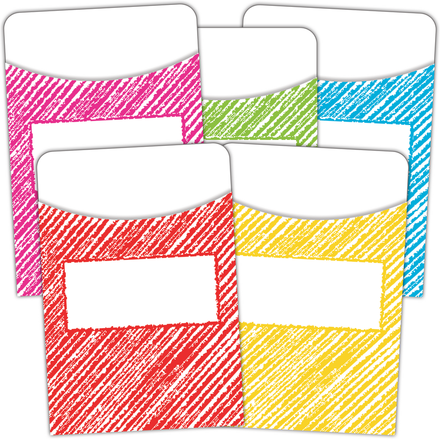 Scribble Library Pockets - Multi-Pack - TCR3053 | Teacher Created Resources
