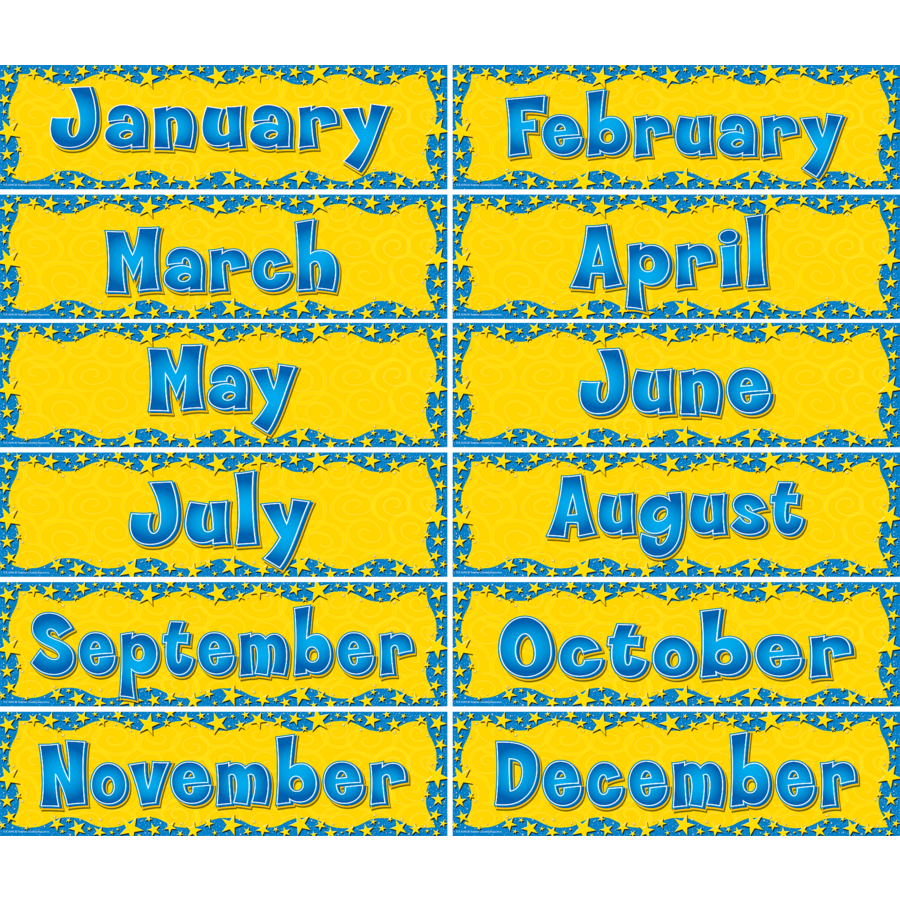 Starry Night Monthly Headliners - TCR4595 | Teacher Created Resources