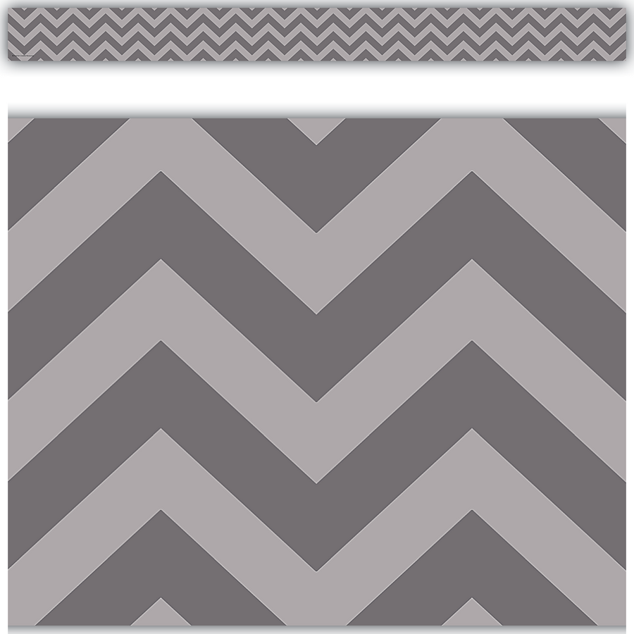 Grey Chevron Border