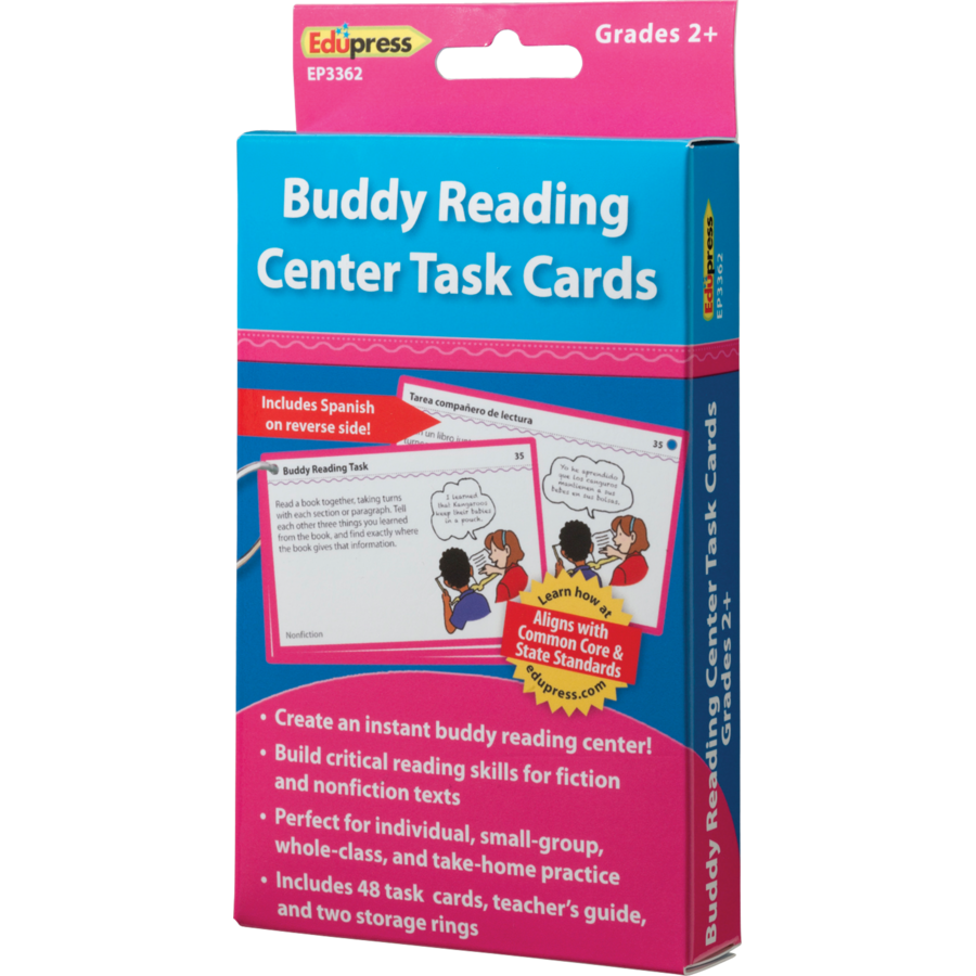 Buddy Reading Center Task Cards Grade 2+ - TCR63362 | Teacher Created ...