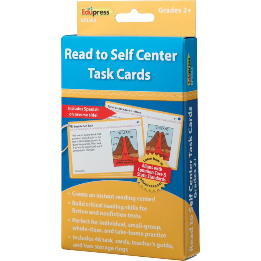 Read to Self Center Task Cards Grade 2+ - TCR63363 | Teacher Created ...