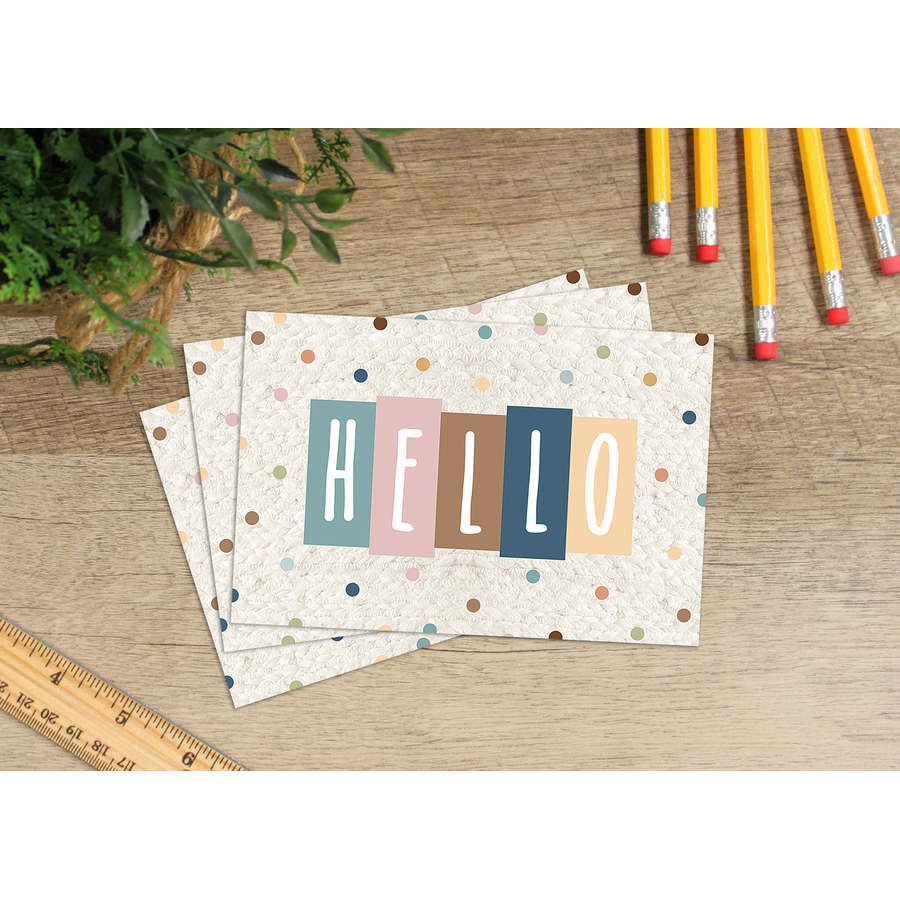 Everyone is Welcome Hello Postcards - TCR7151 | Teacher Created Resources