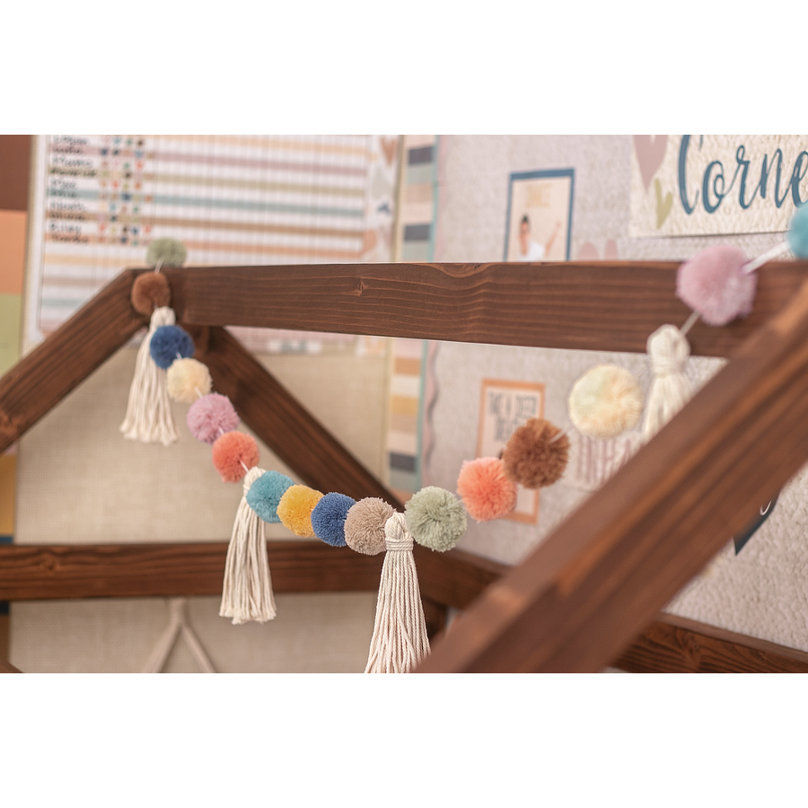 Everyone is Welcome Pom-Poms and Tassels Garland - TCR7157 | Teacher ...