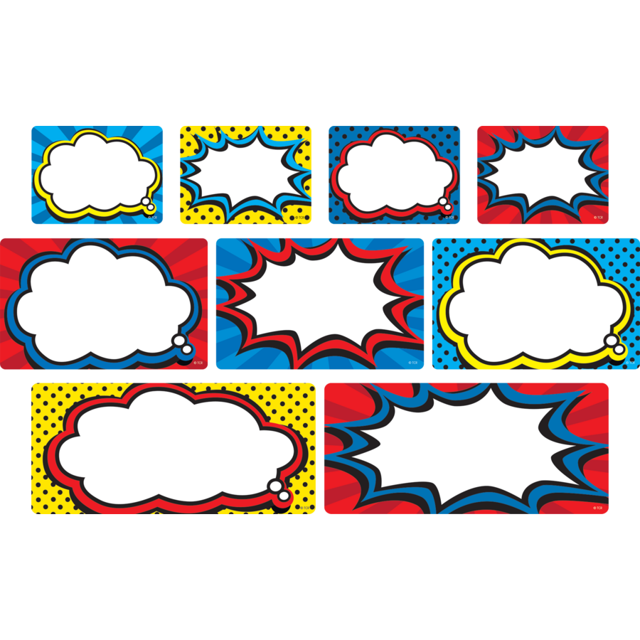 Clingy Thingies Superhero Labels - TCR77331 | Teacher Created Resources