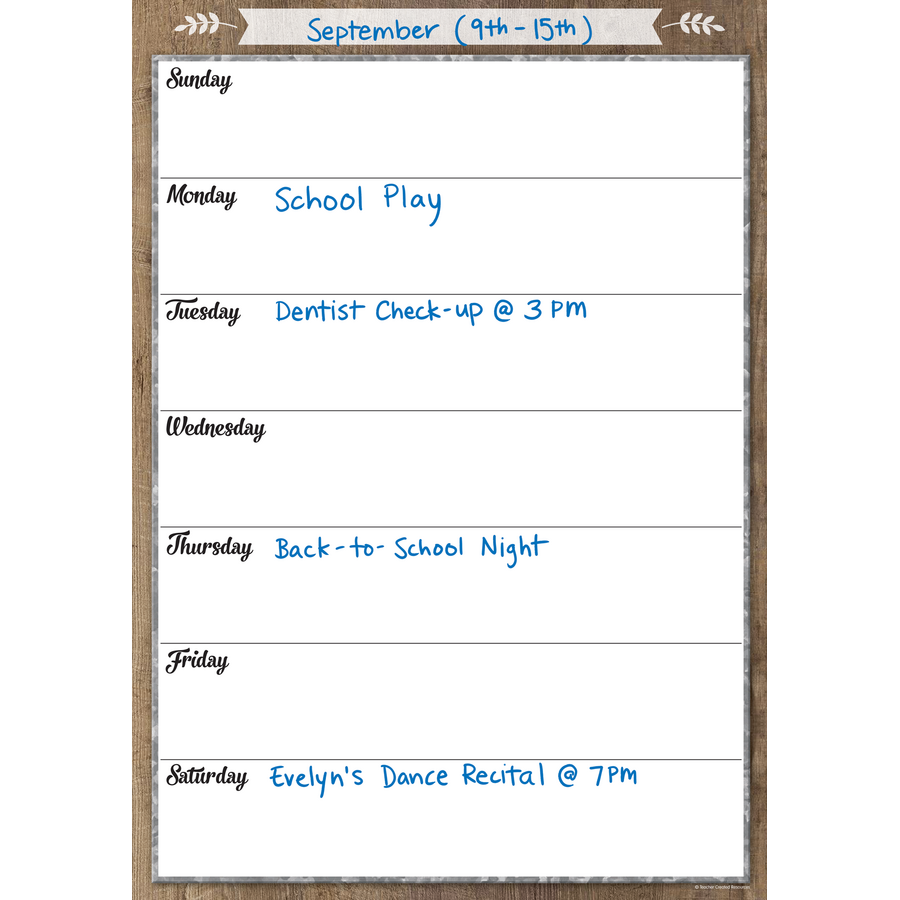 Clingy Thingies: Home Sweet Classroom Weekly Schedule - TCR77873 ...