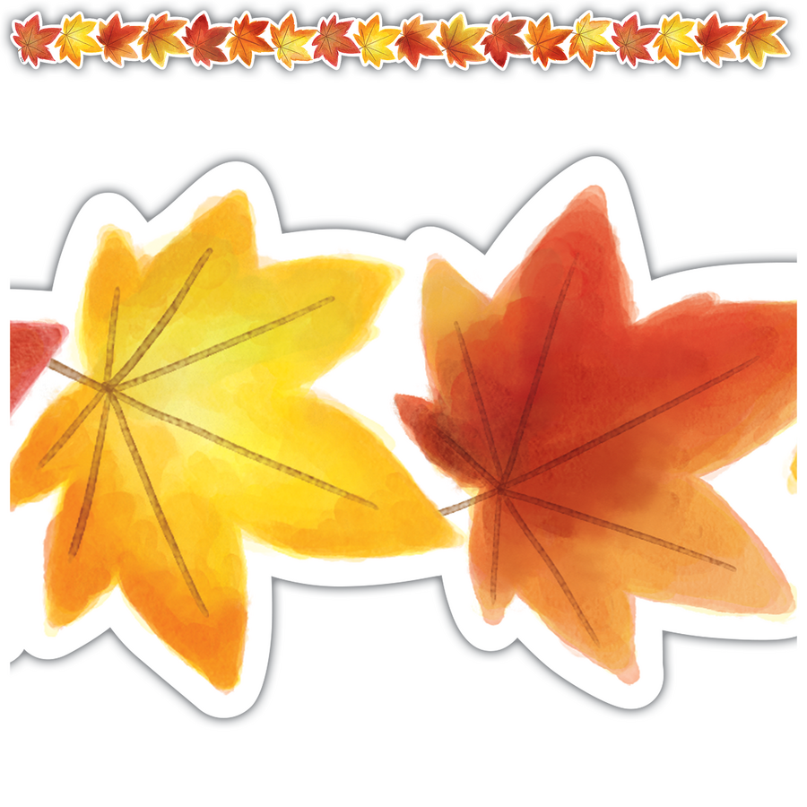 Fall Leaves Die-Cut Border Trim - TCR8579 | Teacher Created Resources