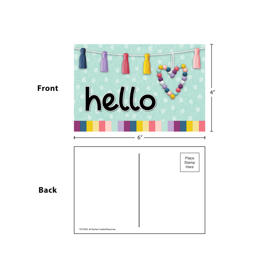 Oh Happy Day Hello Postcards - TCR9056 | Teacher Created Resources
