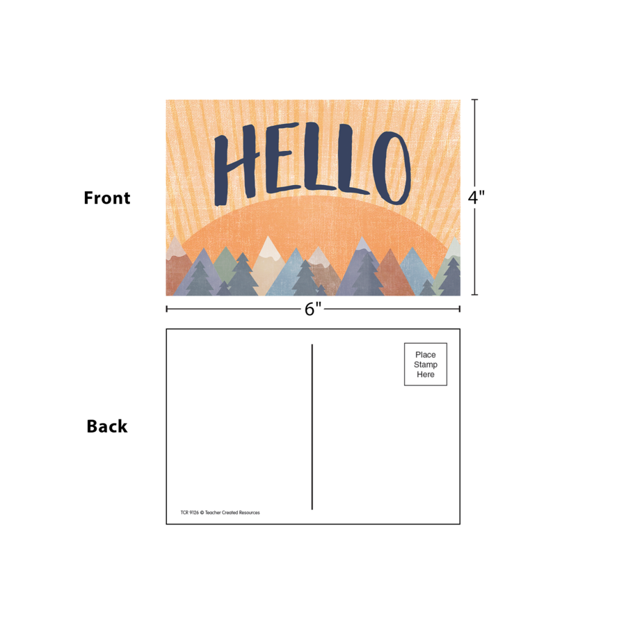 Moving Mountains Hello Postcards - TCR9126 | Teacher Created Resources