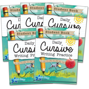 Daily Cursive Writing Practice Grades 2-5 Bundle: Student Book 5-Pack ...