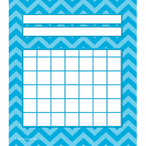 Aqua Chevron Incentive Charts - TCR5530 | Teacher Created Resources