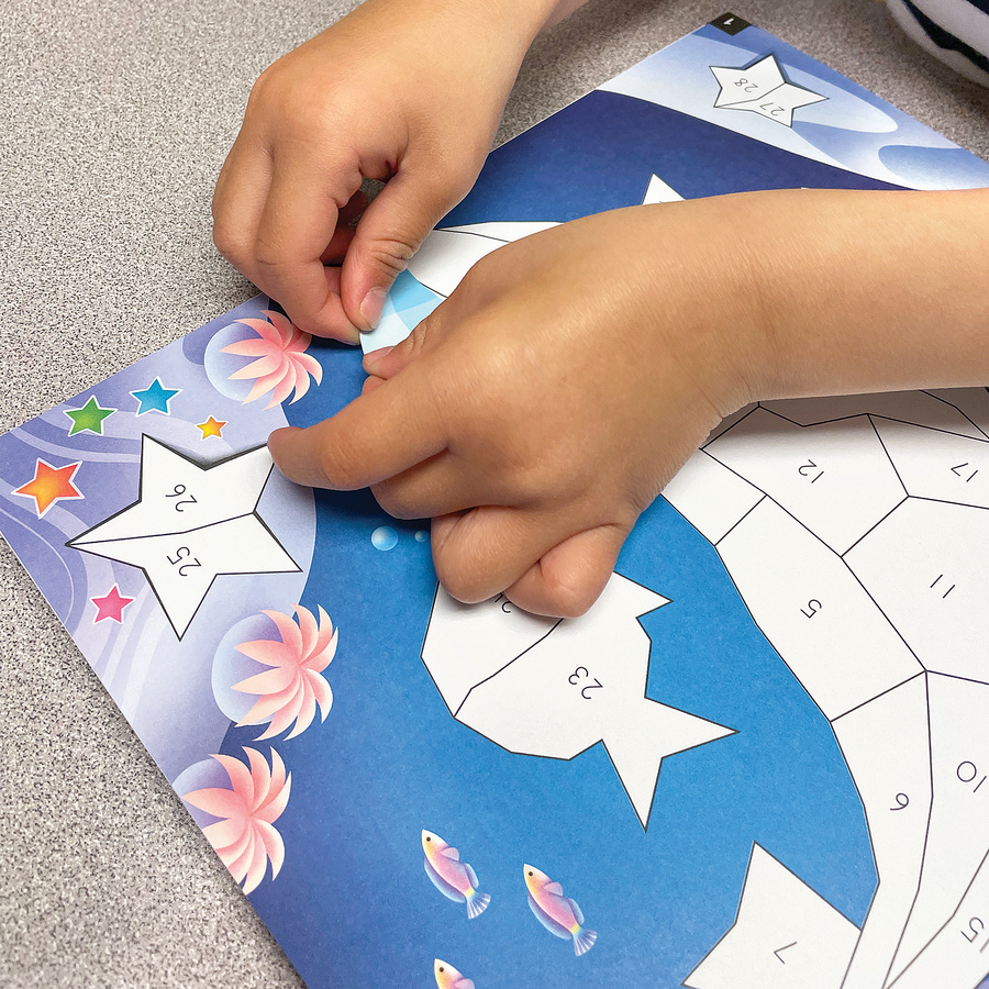 Ocean Life Modern Mosaics Stick to the Numbers - TCR10324 | Teacher ...