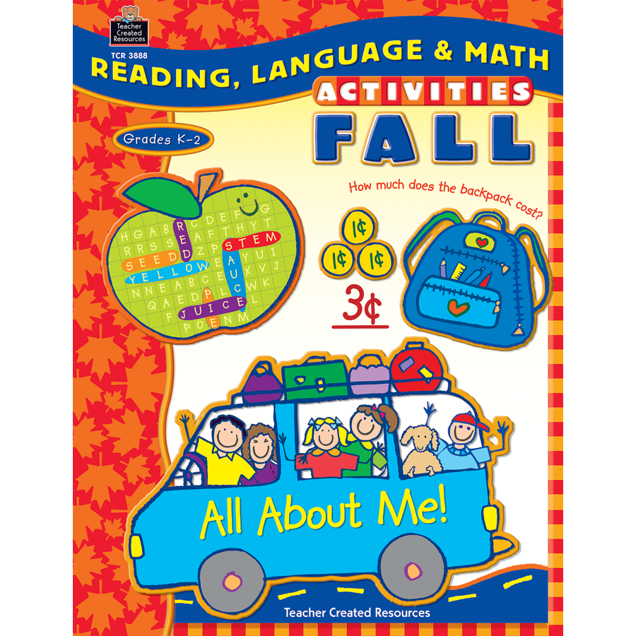 Reading, Language & Math Activities: Fall - TCR3888 | Teacher Created ...