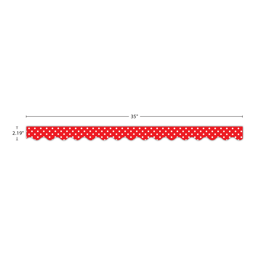 Red Polka Dots Border