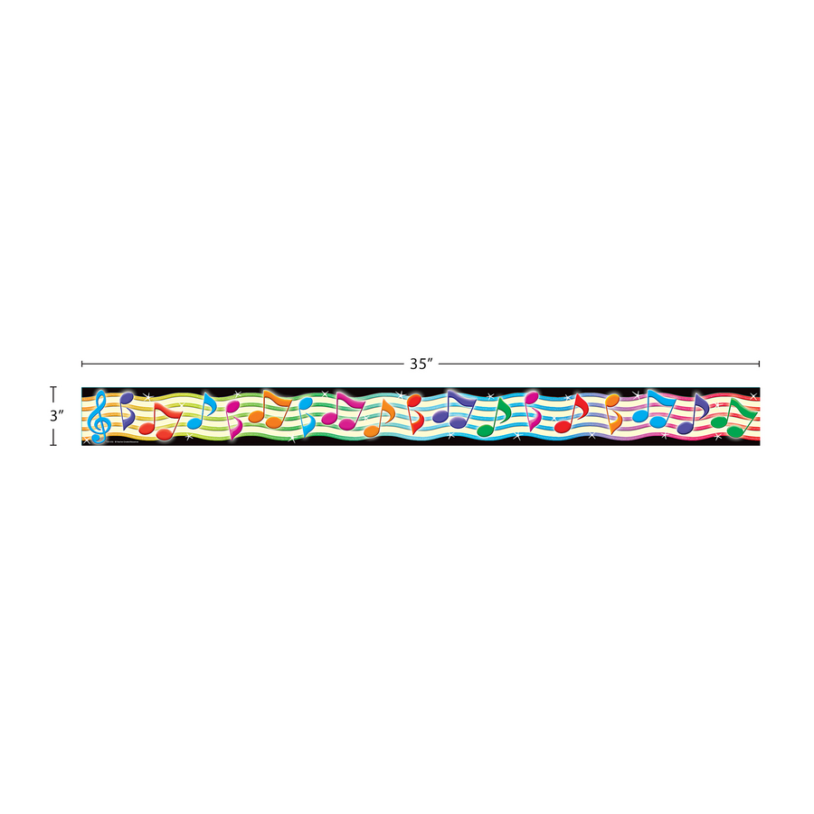 Musical Notes Straight Border Trim - TCR5155 | Teacher Created Resources