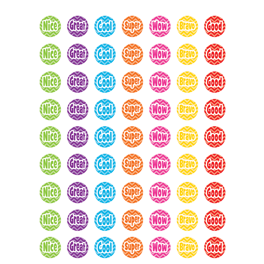 Chevron Mini Stickers - TCR5531 | Teacher Created Resources