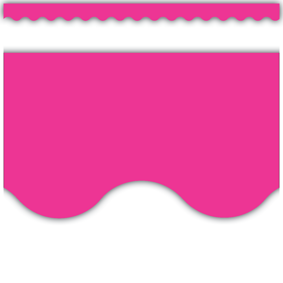 Hot Pink Scalloped Border Trim - TCR5582 | Teacher Created Resources