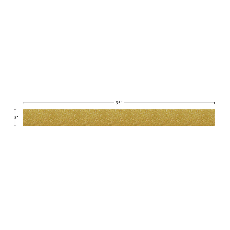 Gold Shimmer Straight Border Trim - TCR5627 | Teacher Created Resources