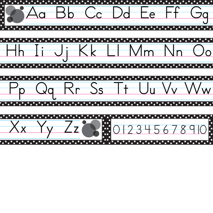 Abc Border Clip Art Black And White