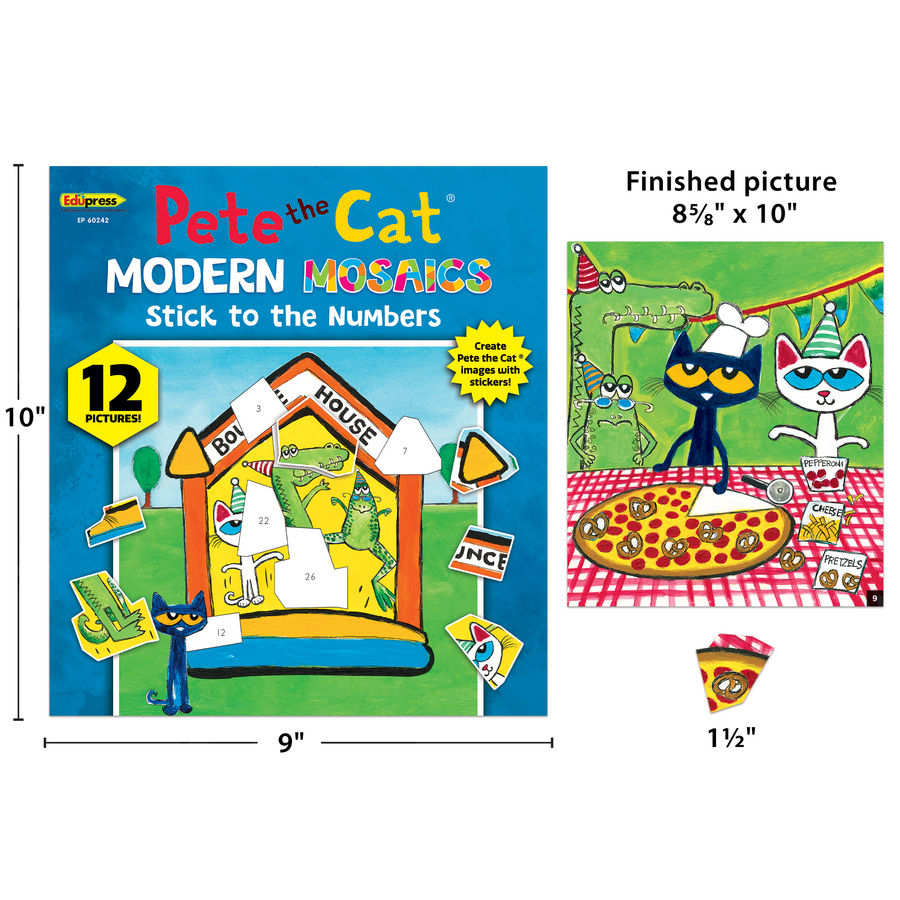 Pete the Cat Modern Mosaics Stick to the Numbers - TCR60242 | Teacher ...