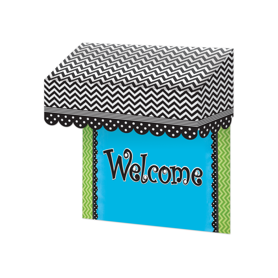 Black & White Chevrons and Dots Awning - TCR77164 | Teacher Created ...