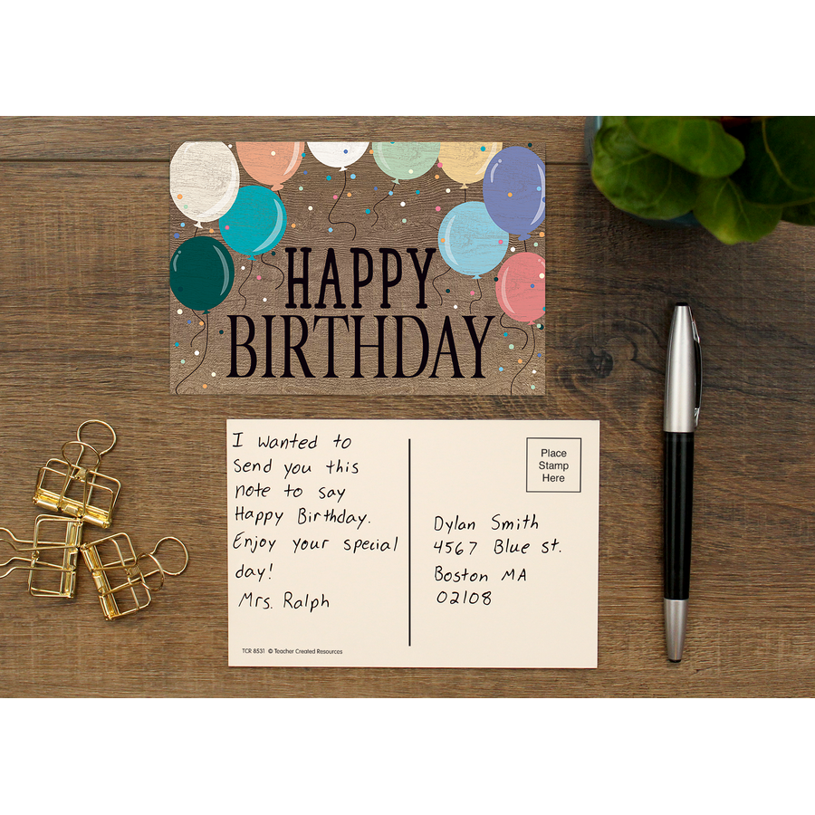Home Sweet Classroom Happy Birthday Postcards - TCR8531 | Teacher ...