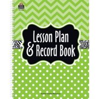 Lime Chevrons and Dots Lesson Plan & Record Book - TCR2384 | Teacher ...
