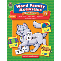 Word Family Activities: Short Vowels Grade K-1 - TCR2076 | Teacher ...
