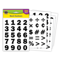 Black Numbers Stickers - TCR3558 | Teacher Created Resources