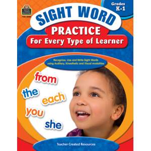 Sight Word Practice for Every Type of Learner Grade K-1 - TCR3058 ...