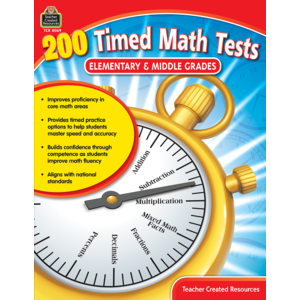 200 Timed Math Tests: Elementary & Middle Grades - TCR8069 | Teacher ...