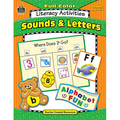 Full-Color Literacy Activities: Sounds & Letters - TCR3235 | Teacher ...