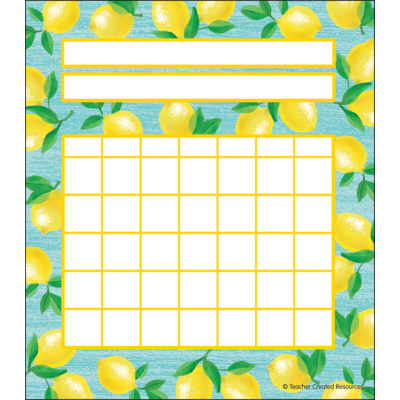 Lemon Zest Incentive Charts - TCR8486 | Teacher Created Resources
