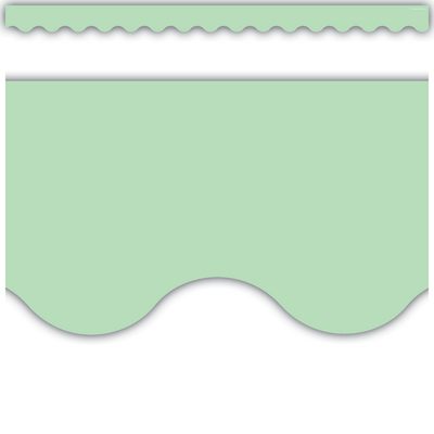 Mint Green Scalloped Border Trim - TCR8870 | Teacher Created Resources