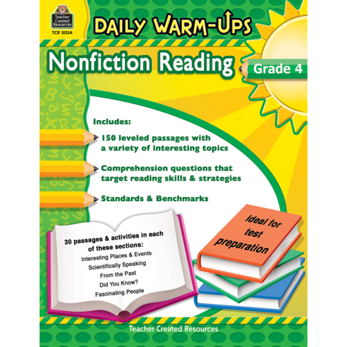Daily Warm-Ups: Nonfiction Reading Grade 4 - TCR5034 | Teacher Created ...