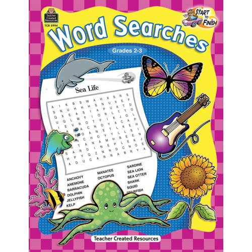 Start to Finish: Word Searches Grade 2-3 - TCR5994 | Teacher Created ...