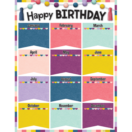 Oh Happy Day Happy Birthday Chart - TCR7110 | Teacher Created Resources
