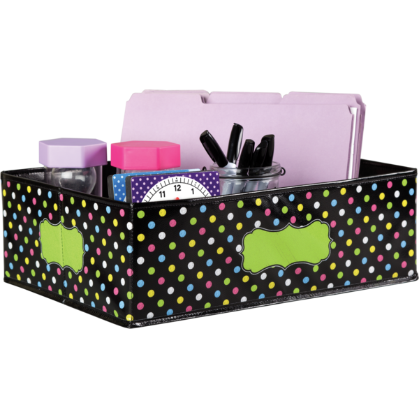 Chalkboard Brights Storage Bin - TCR20765 | Teacher Created Resources