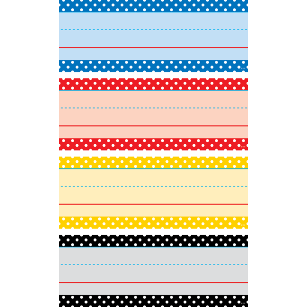 Classic Colors Polka Dots Word Strips - TCR20866 | Teacher Created ...